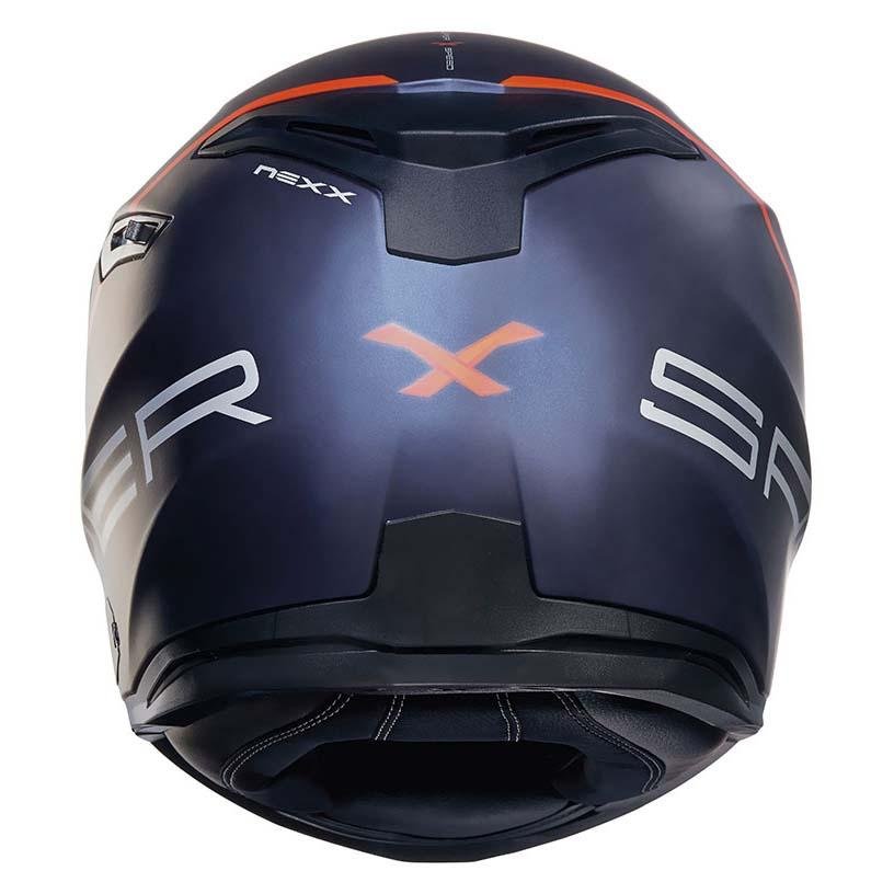 NEXX SX.100 SUPERSPEED MAT MAVİ-KIRMIZI KASK - Motosiklet Aksesuarları