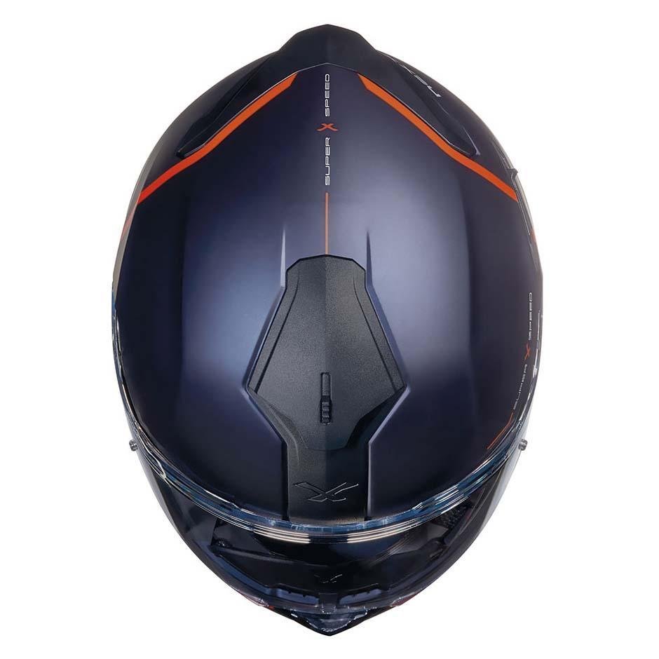 NEXX SX.100 SUPERSPEED MAT MAVİ-KIRMIZI KASK - Motosiklet Aksesuarları